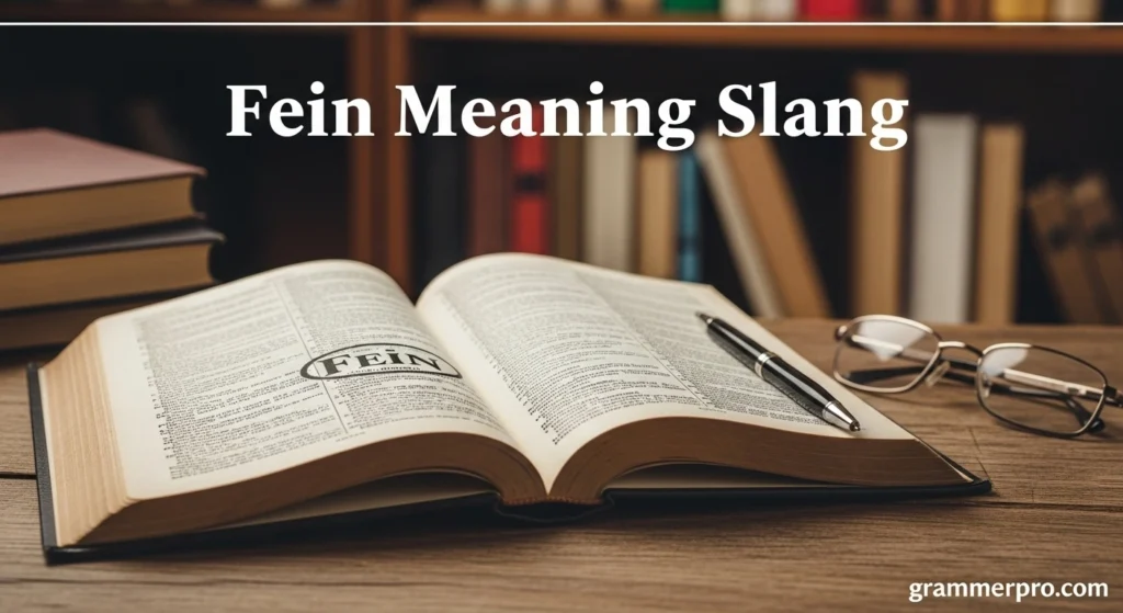 Fein Meaning Slang: Why This Word Is Everywhere Online Right Now ...